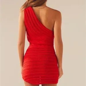 Peppermayo | Dresses | Pepper Mayo Percilla Ladder Knit Mini Dress Red ...